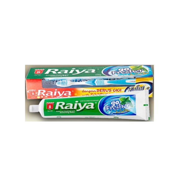 RAIYA TOOTHPASTE WITH TOOTHBRUSH 250G – SUNG HOE TRADING (MIRI) SDN. BHD.